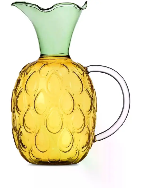 ICHENDORF MILANO Pineapple Glass Jug - Yellow