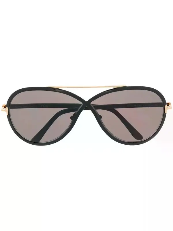 TOM FORD Round-frame Oversize Sunglasses - Black