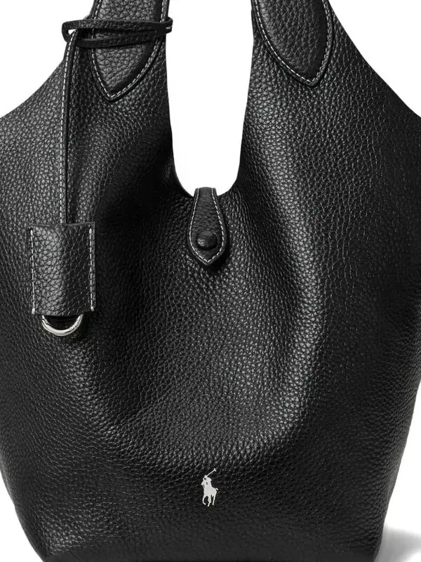 Polo Ralph Lauren Leather Tote Bag - Black