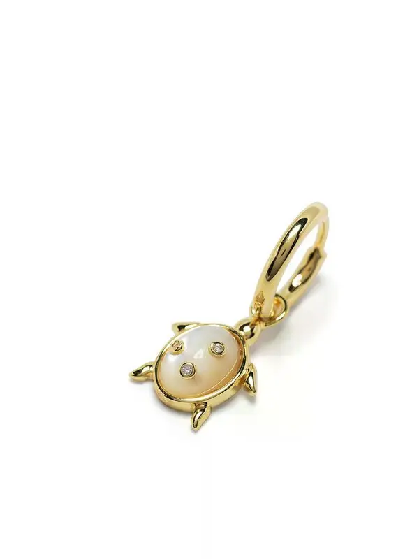 ESHVI 18kt -plated Single Turtle Earring