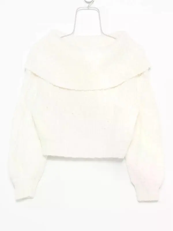 IRO PARIS Boat-neck Knitted Jumper - White