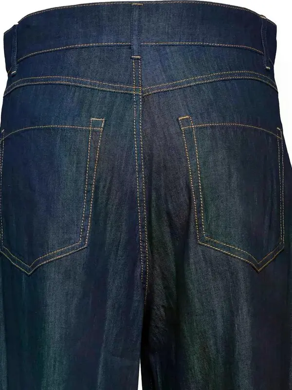 Max Mara Contrast-stitching High-waisted Jeans