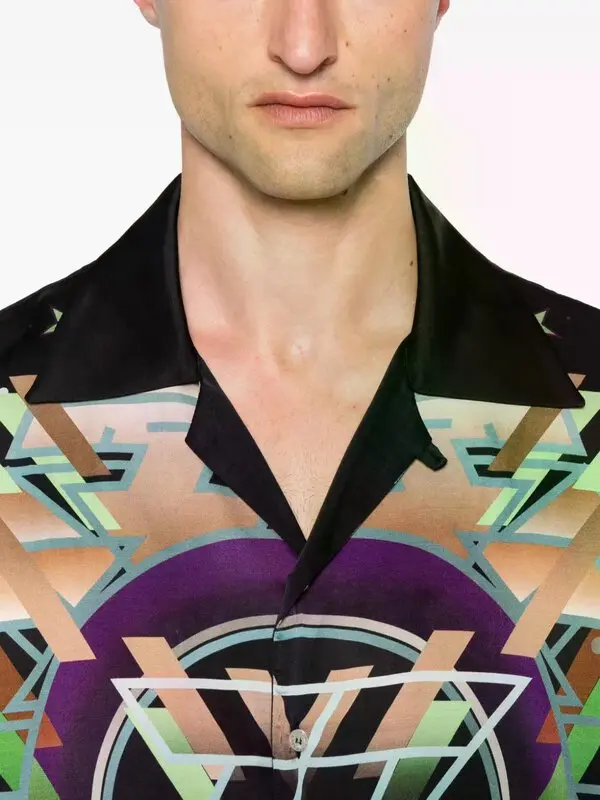 John Richmond Geometric-print Shirt
