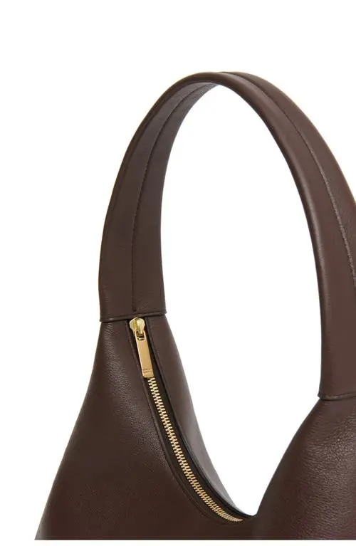 MANSUR GAVRIEL Candy Baguette Leather Shoulder Bag - Chocolate