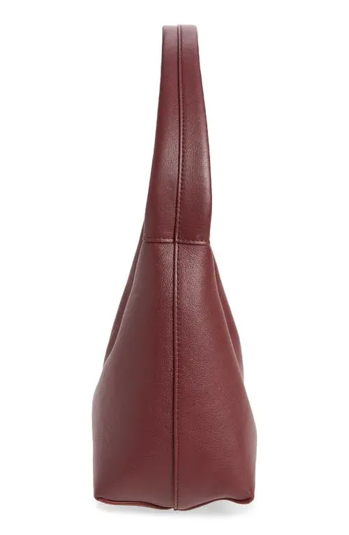 MANSUR GAVRIEL Candy Baguette Leather Shoulder Bag - Claret