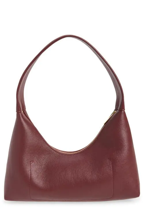 MANSUR GAVRIEL Candy Baguette Leather Shoulder Bag - Claret