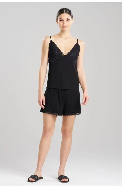 Natori Feather's Essentials Cami Short Pj Set - Black