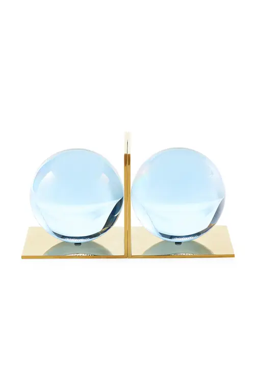 Jonathan Adler Globo Bookends - Blue