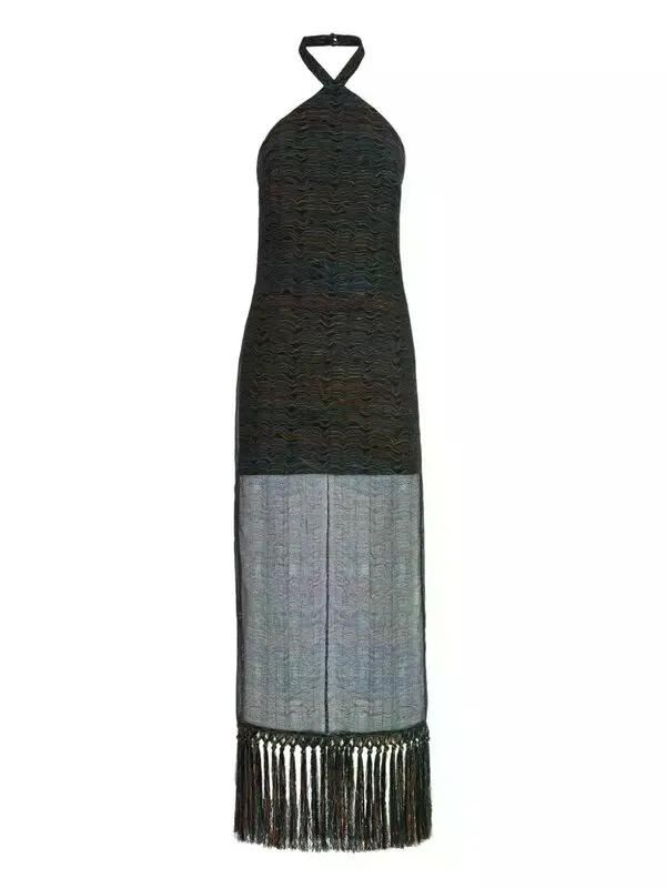 TALLER MARMO Estia Halterneck Dress - Black
