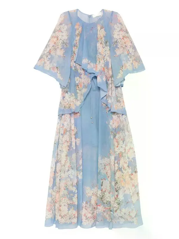 Zimmermann Floral-print Ruffled Dress