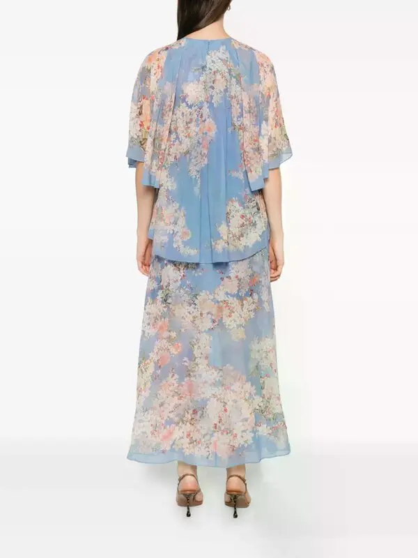 Zimmermann Floral-print Ruffled Dress