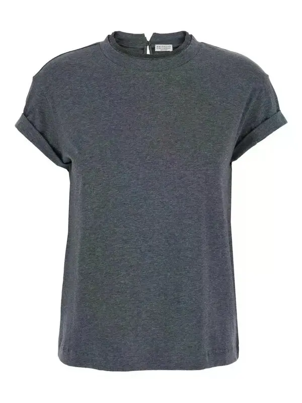 Brunello Cucinelli Mélange Crew Neck T-shirt