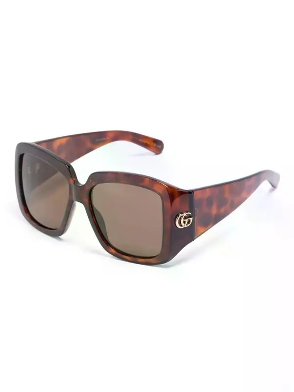 Gucci Oversized Tortoiseshell Sunglasses