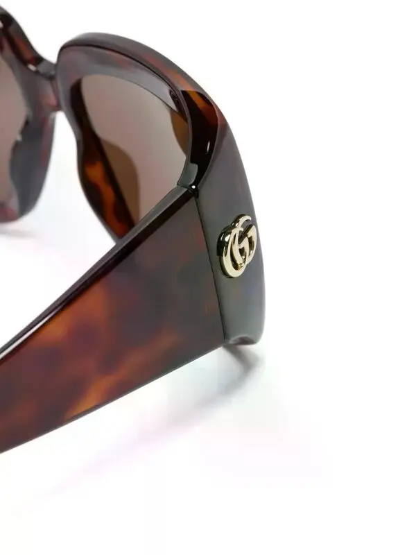 Gucci Oversized Tortoiseshell Sunglasses