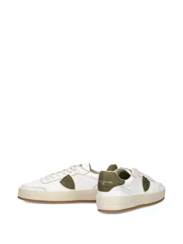 Philippe Model Leather Panelled Sneakers - White