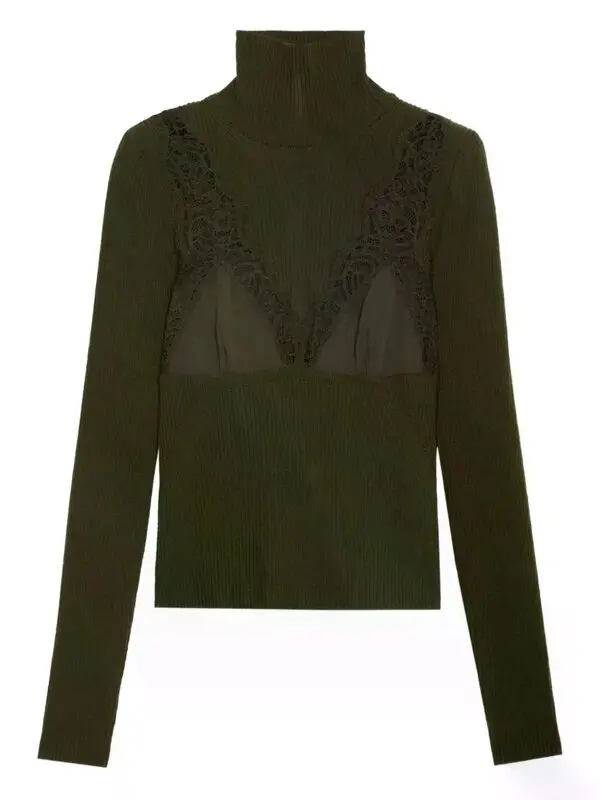 Blumarine Ribbed Turtleneck Jumper