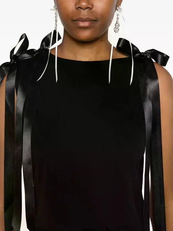 Simone Rocha Bow Ribbon Tank Top