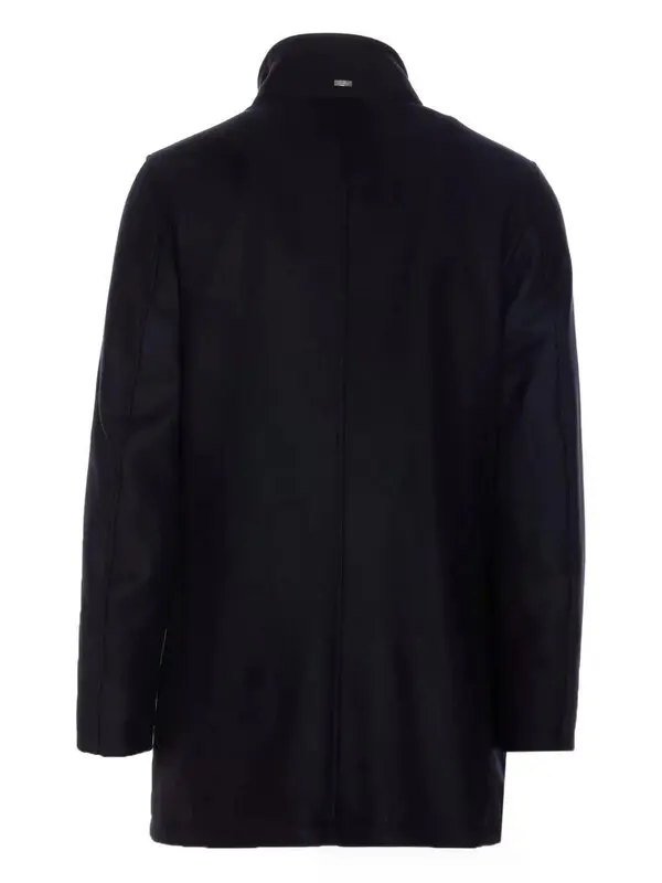 Herno Shearling-collar Zip-up Coat