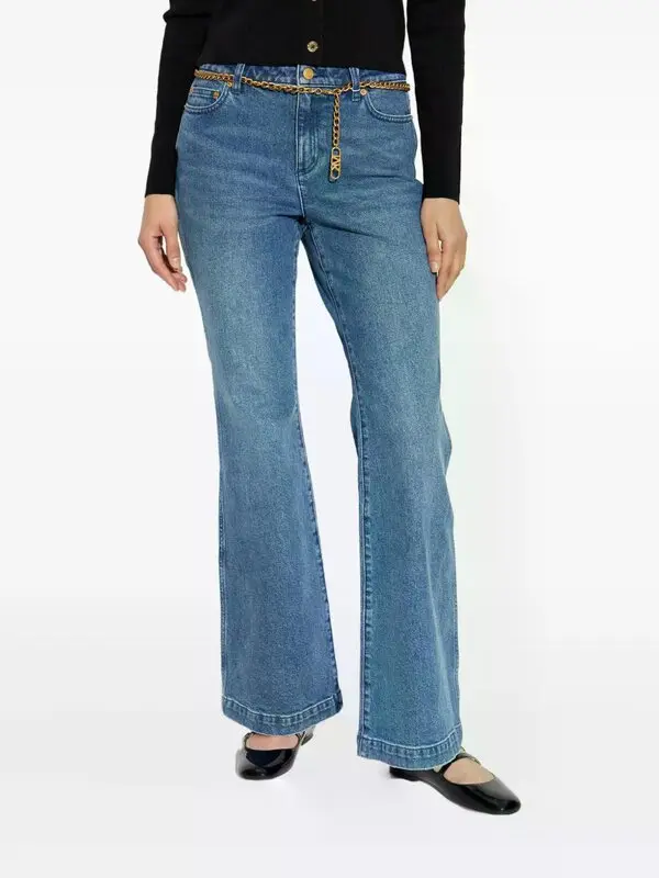 Michael Kors Chain-link Flared Jeans