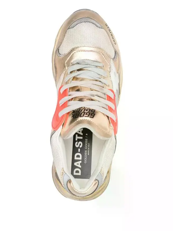 GOLDEN GOOSE Dad-star Metallic Sneakers - Neutrals