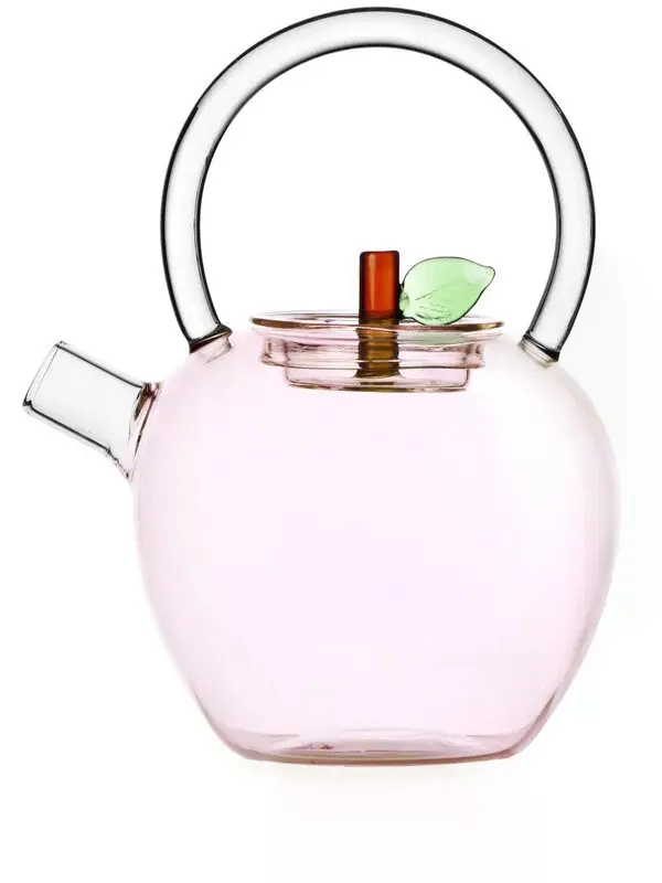 ICHENDORF MILANO Apple Glass Teapot - Pink