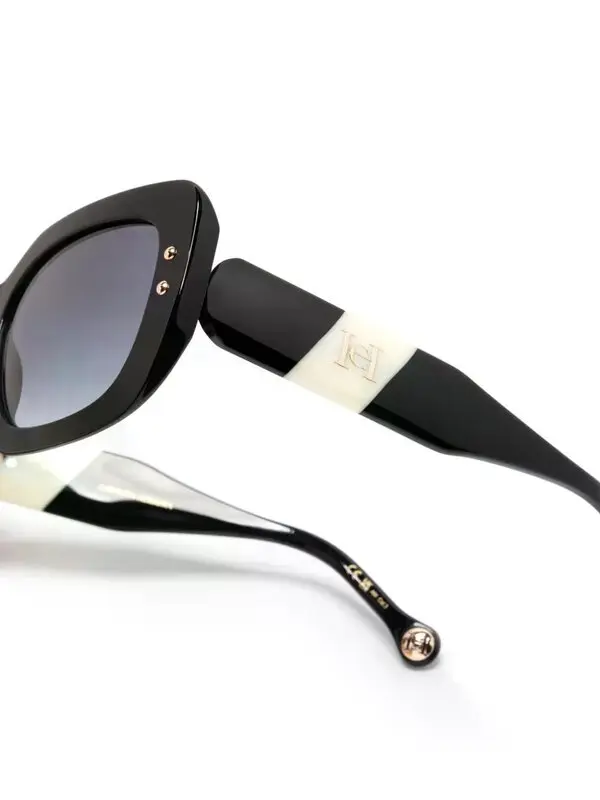 Carolina Herrera Colour-block Square-frame Sunglasses