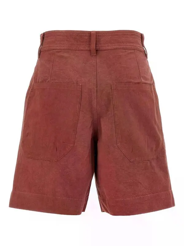 Isabel Marant Étoile Drawstring High-waist Pleated Shorts