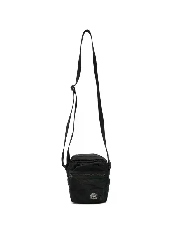 Stone Island Compass-patch Messenger Bag - Black