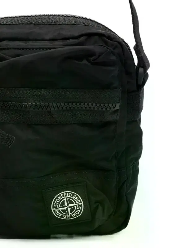 Stone Island Compass-patch Messenger Bag - Black