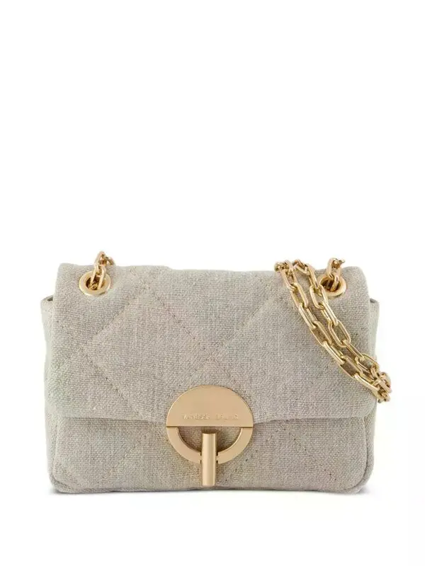 Vanessa Bruno Linen Quilted Shoulder Bag - Neutrals