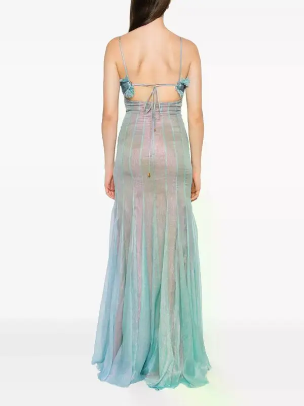 MARIA LUCIA HOHAN Giustina Pleated Silk Dress