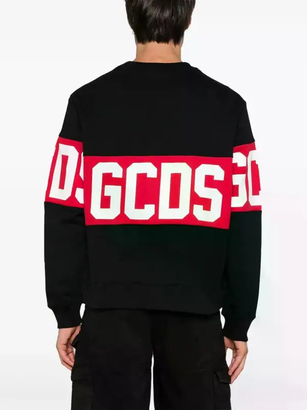 Gcds Logo-print Sweatshirt - Black