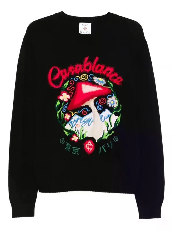 Casablanca Mushroom Emblem Sweater