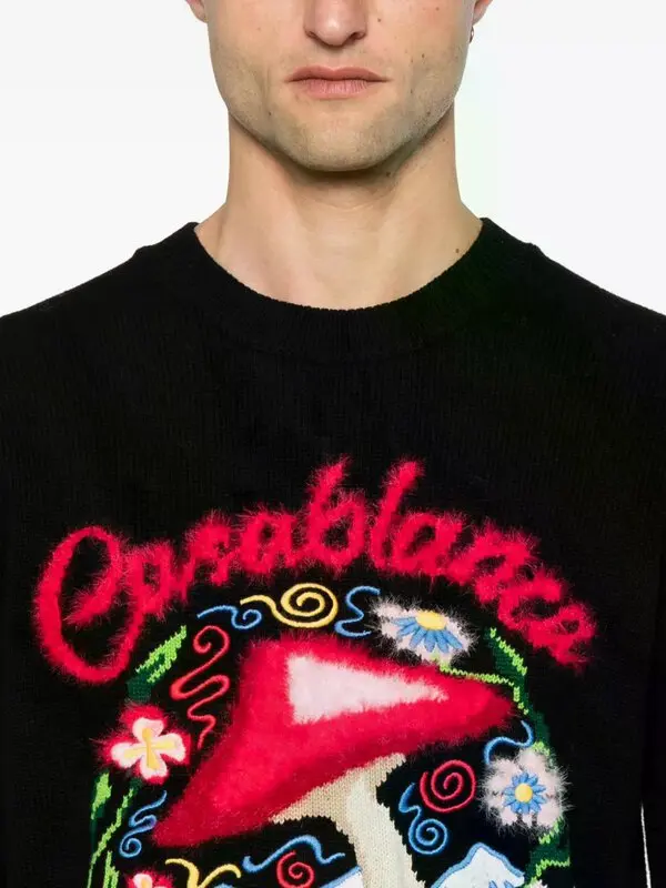 Casablanca Mushroom Emblem Sweater