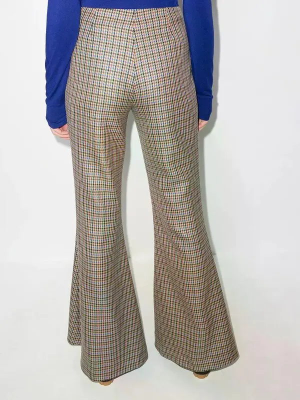 Stella McCartney Houndstooth Flared Trousers