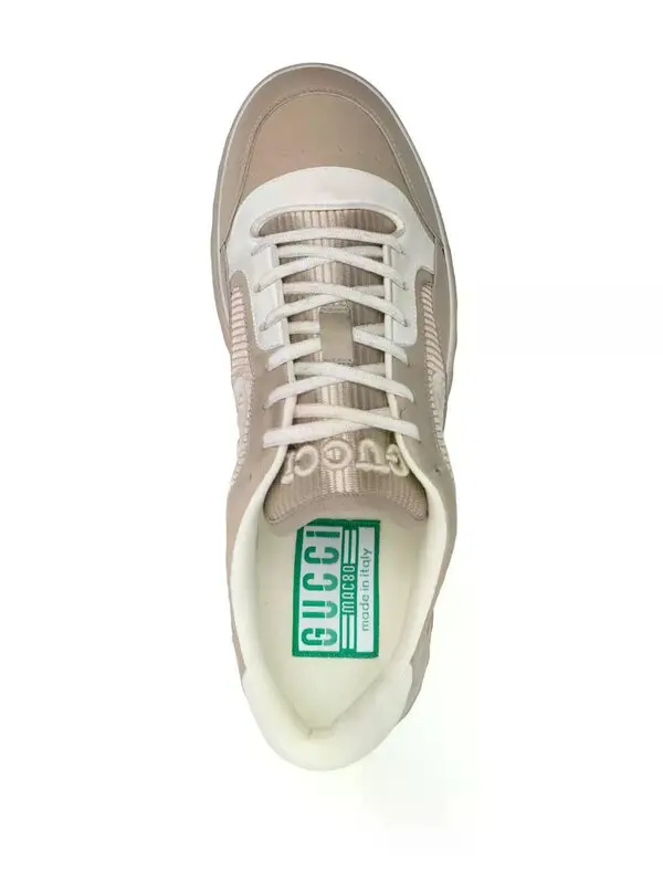 Gucci Mac80 Leather Sneakers - Neutrals