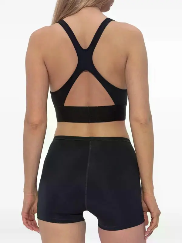 DIESEL® Allison-d-pop Logo-embellish Sports Bra - Black