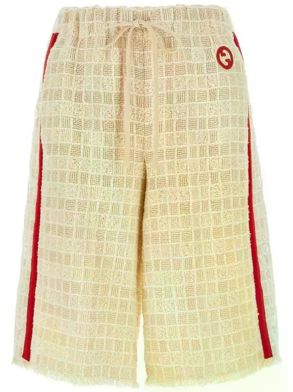 Gucci Tweed Drawstring Shorts