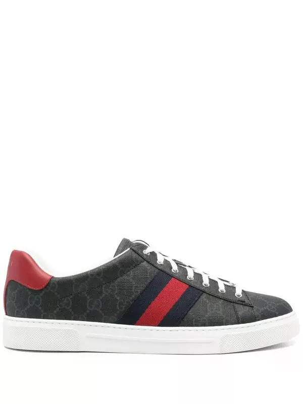 Gucci Ace Logo Web-stripe Sneakers