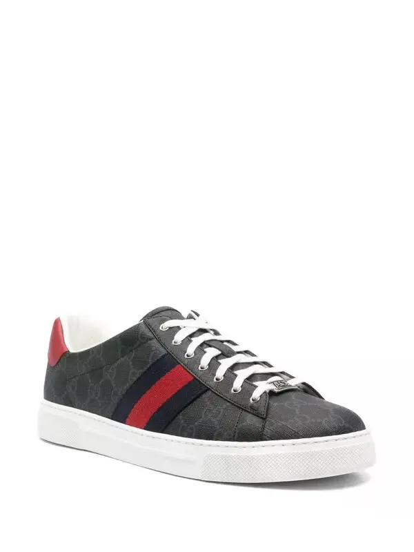 Gucci Ace Logo Web-stripe Sneakers