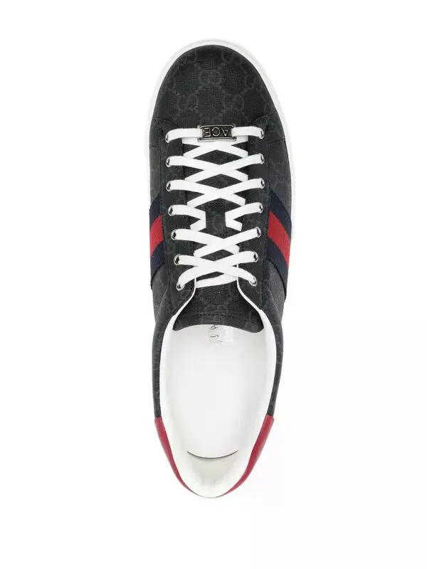 Gucci Ace Logo Web-stripe Sneakers