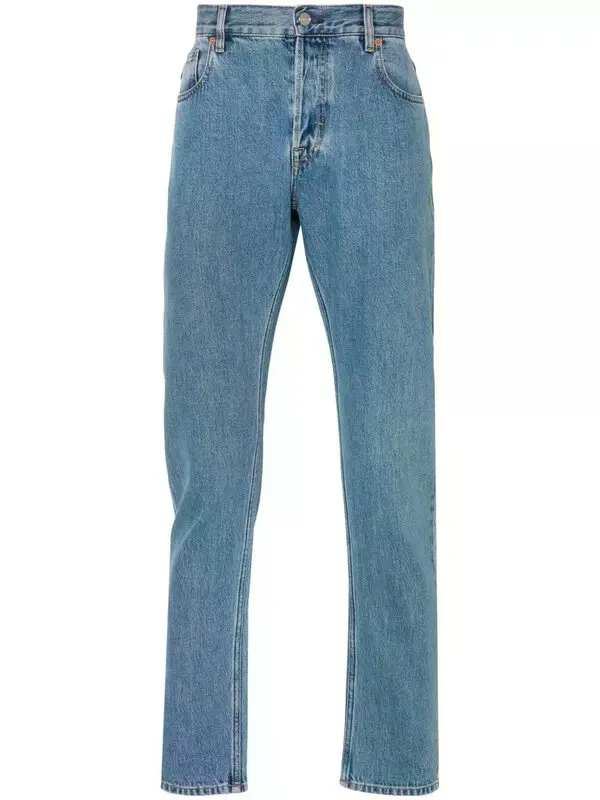 Gucci Web-stripe Tapered Jeans