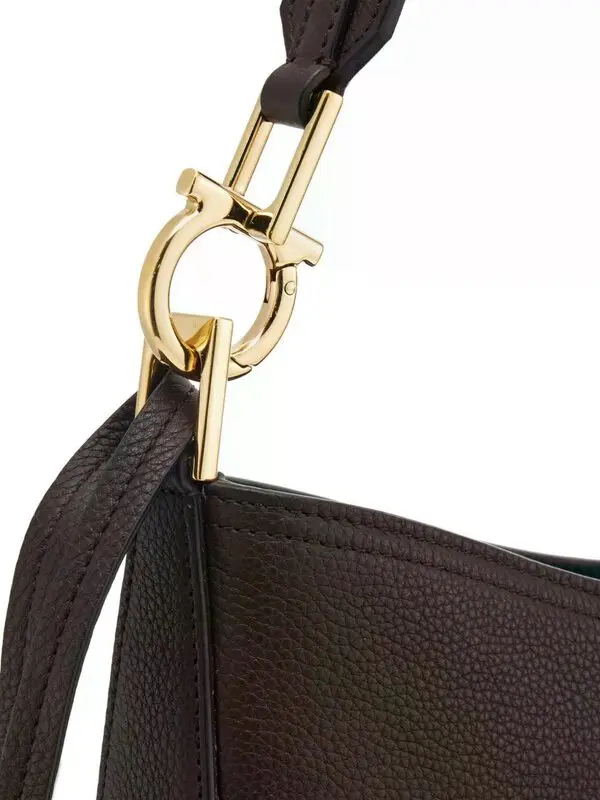 FERRAGAMO Leather Shoulder Bag - Brown