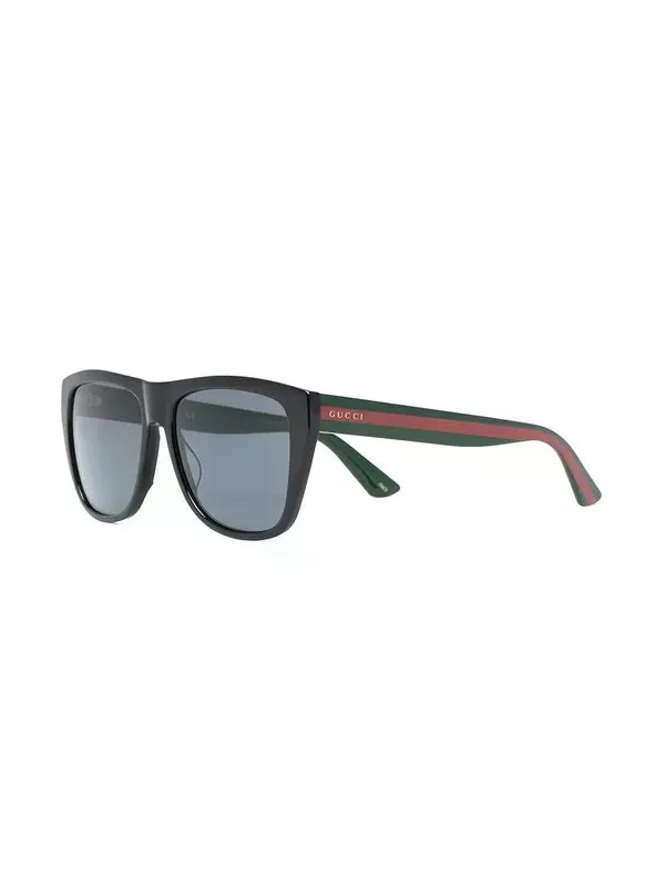 Gucci Web-stripe D-frame Sunglasses