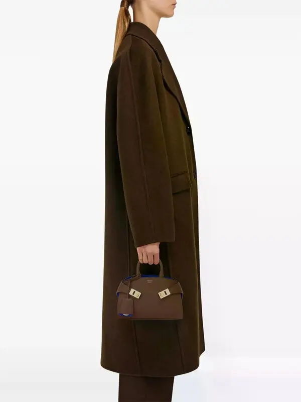 FERRAGAMO Xs Hug Tote Bag - Brown