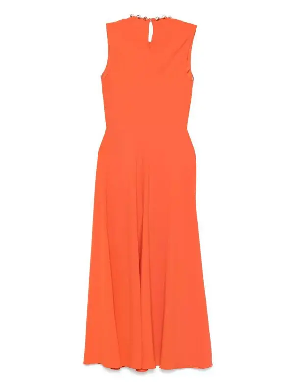 open lace back dress Marella 32210424200 Lodola Orange Dress