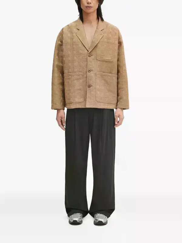 Kenzo Patterned-weave Workwear Jacket