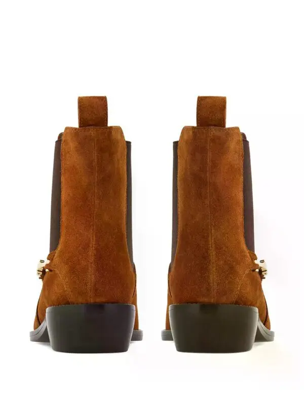 FERRAGAMO F-buckle Chelsea Boots - Brown