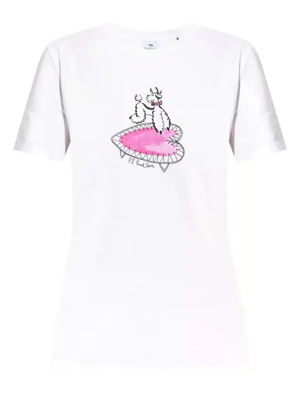 Paul Smith Dog-print T-shirt - White