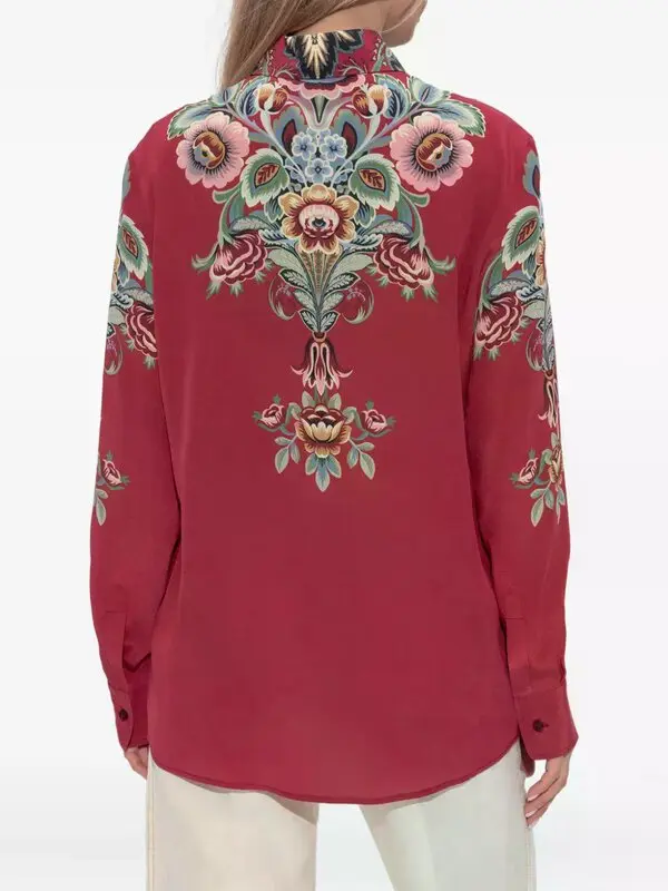 Etro Floral-print Silk Shirt
